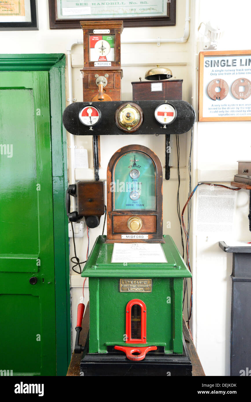 Railway paraphernalia in Somerset and Dorset Railway Museum, Washford ...
