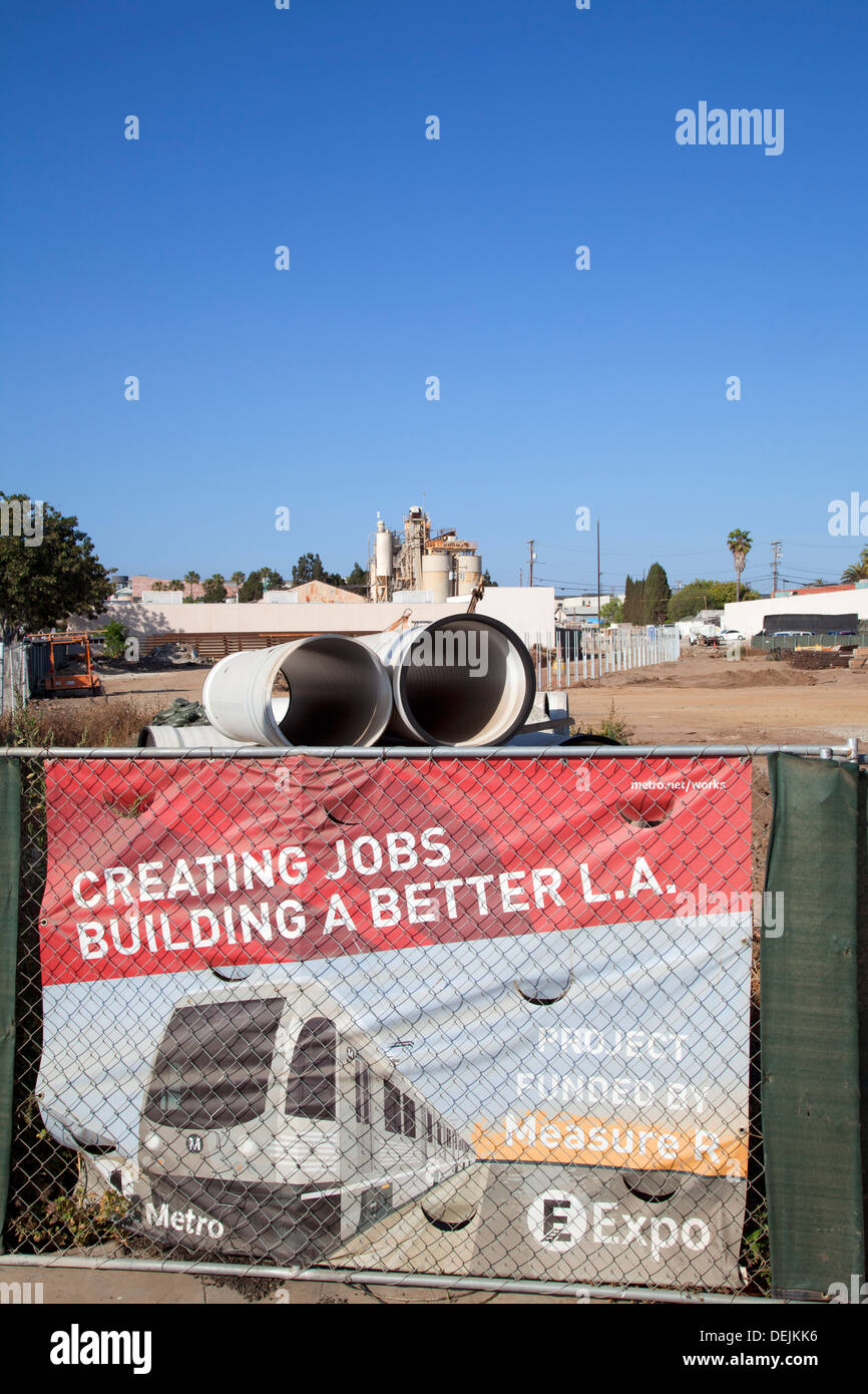 Construction of Phase 2 of the Expo Line along the Exposition Transit ...