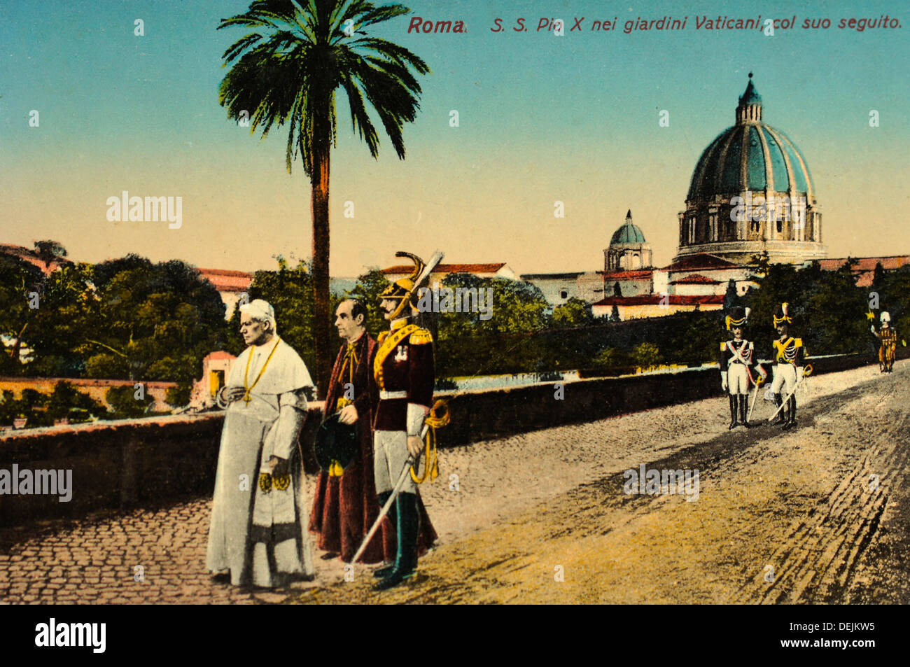 History-Italy-Vatican- Rome ´S S Pio X nei giadini Vaticani, col suo ...