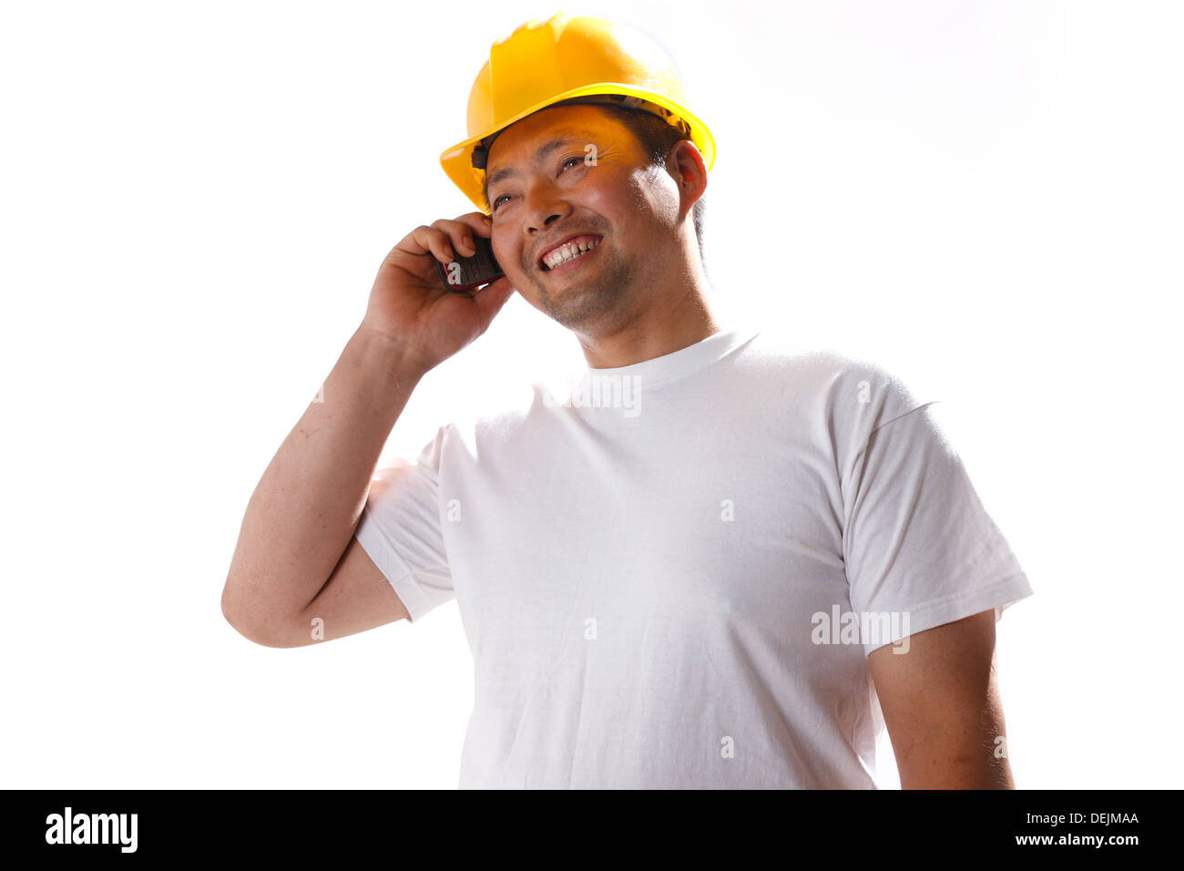 China migrant helmet yellow hi-res stock photography and images - Alamy