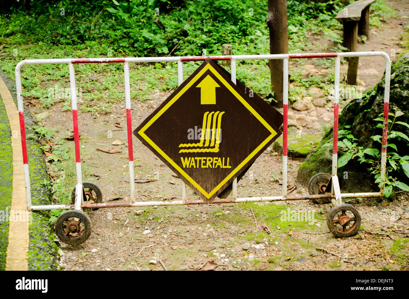 Waterfall sign hi-res stock photography and images - Alamy