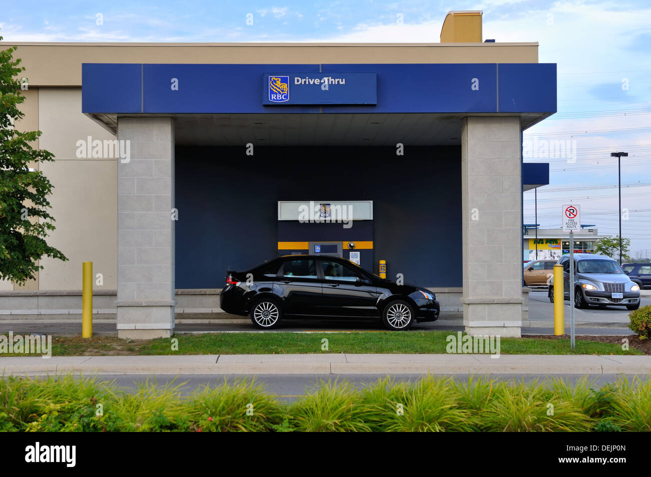 Drive through cash dispenser in Canada Stock Photo - Alamy