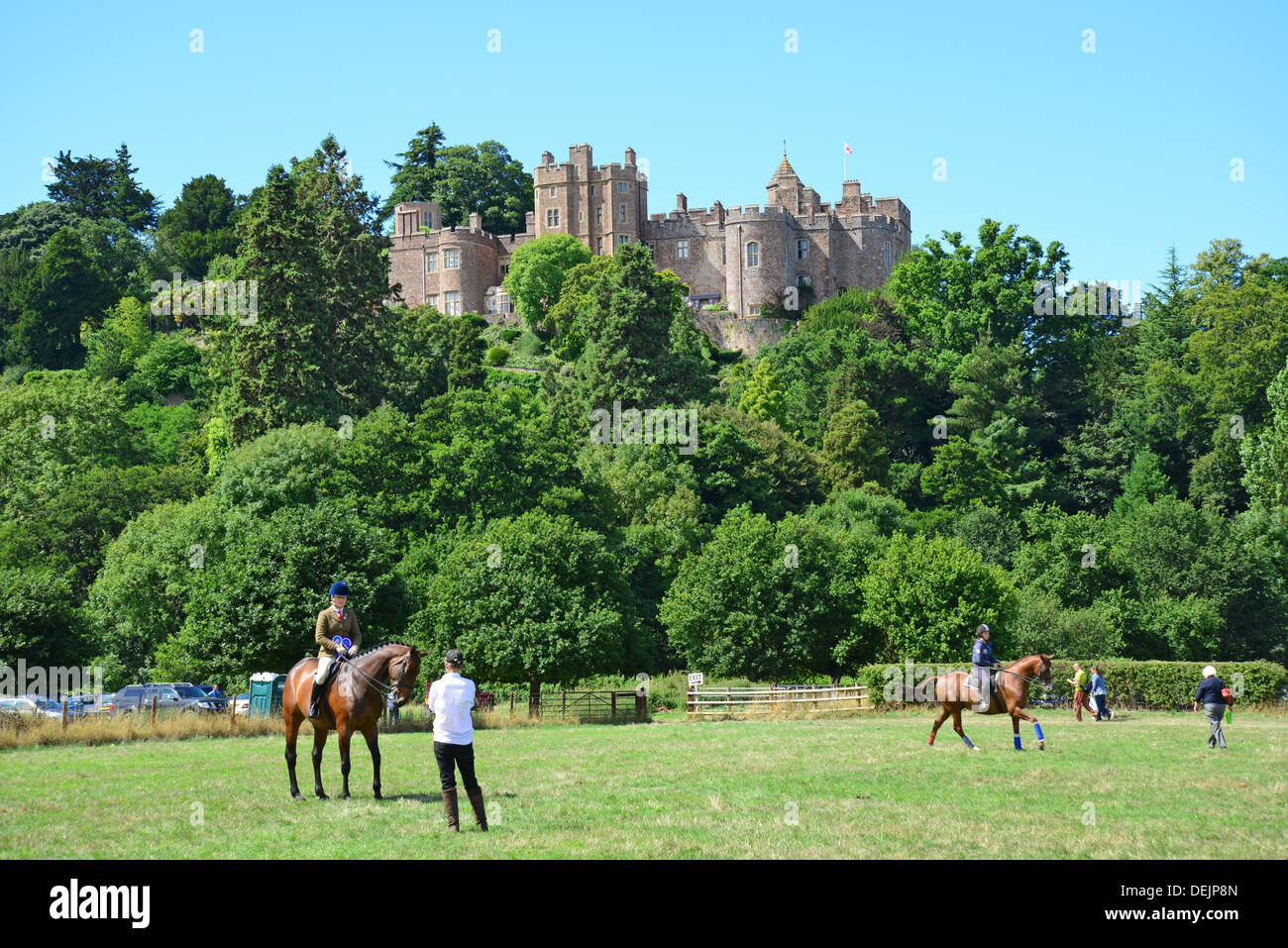 Dunster Castle overlooking The Dunster Agricultural Show, Dunster ... Dunster Castle overlooking The Dunster Agricultural Show, Dunster ...