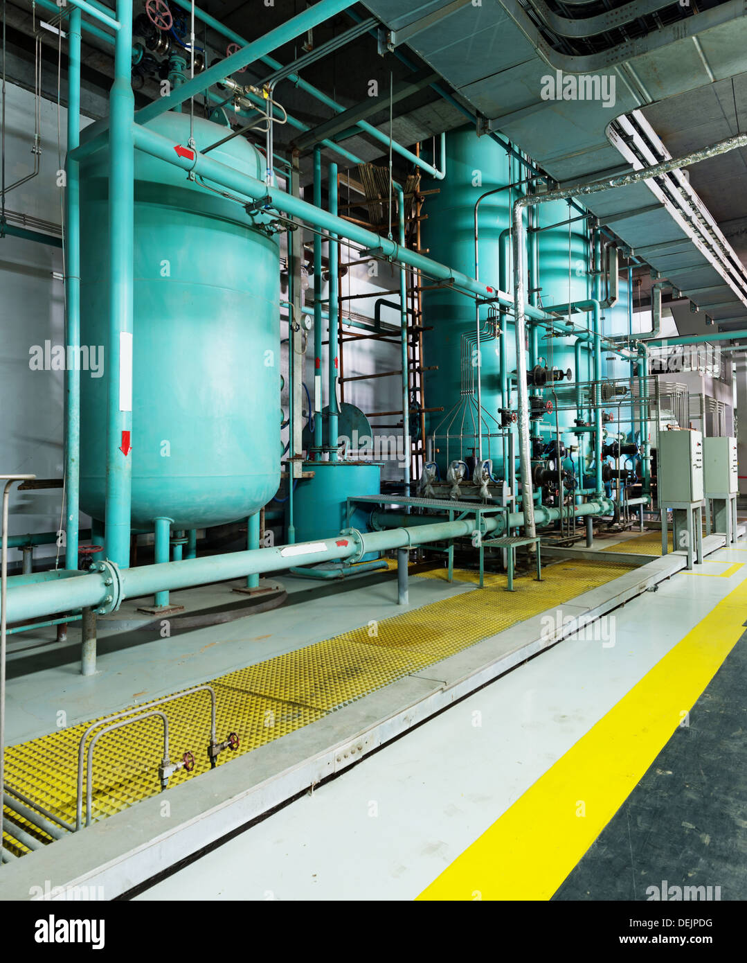 Large industrial boiler room Stock Photo - Alamy