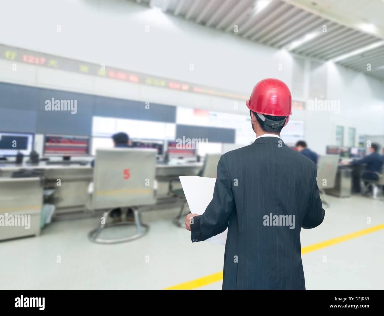 developed technology inside the railway control room Stock Photo - Alamy