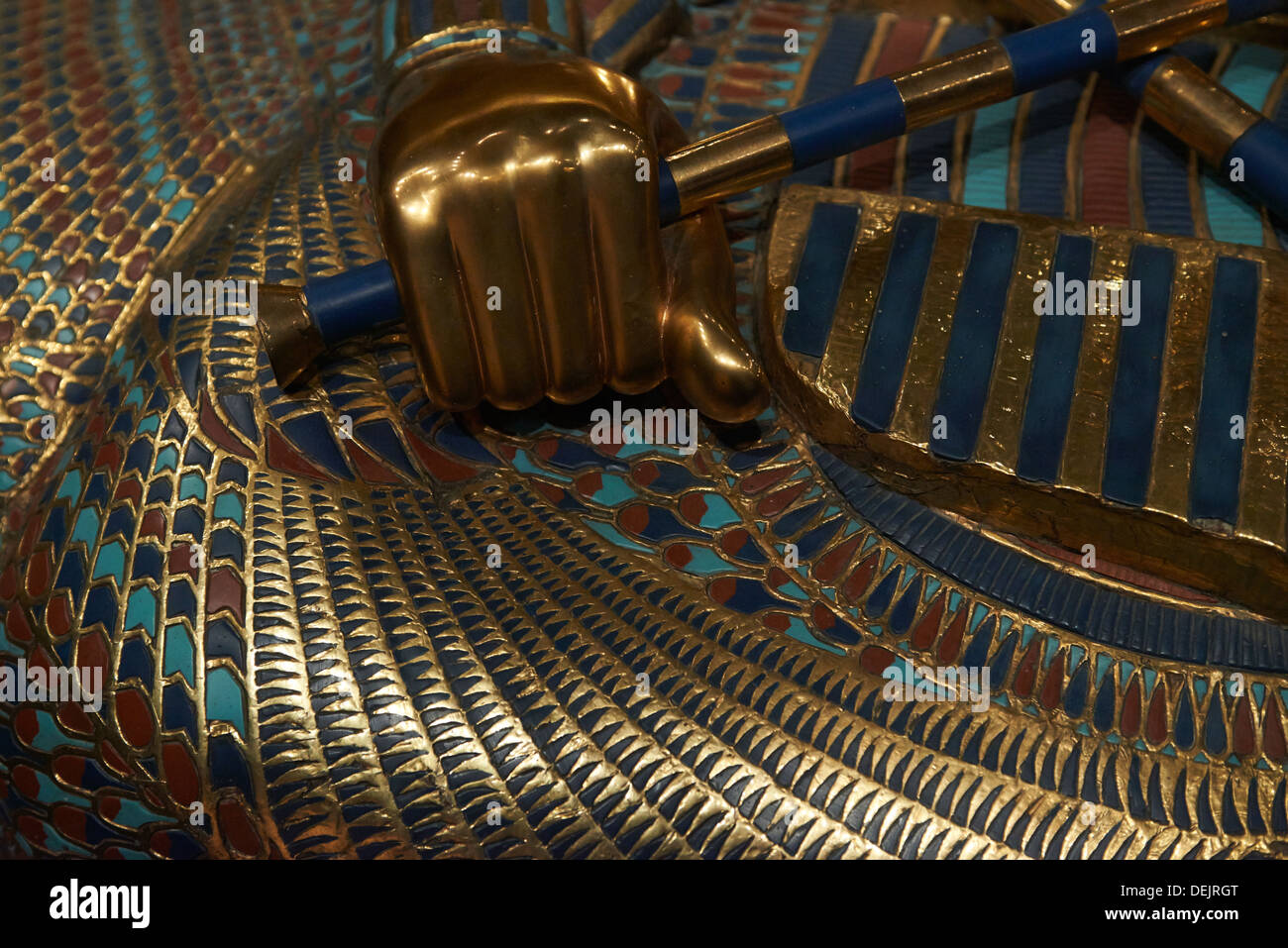 Reconstruction tomb tutankhamun egyptian pharaoh hi-res stock ...
