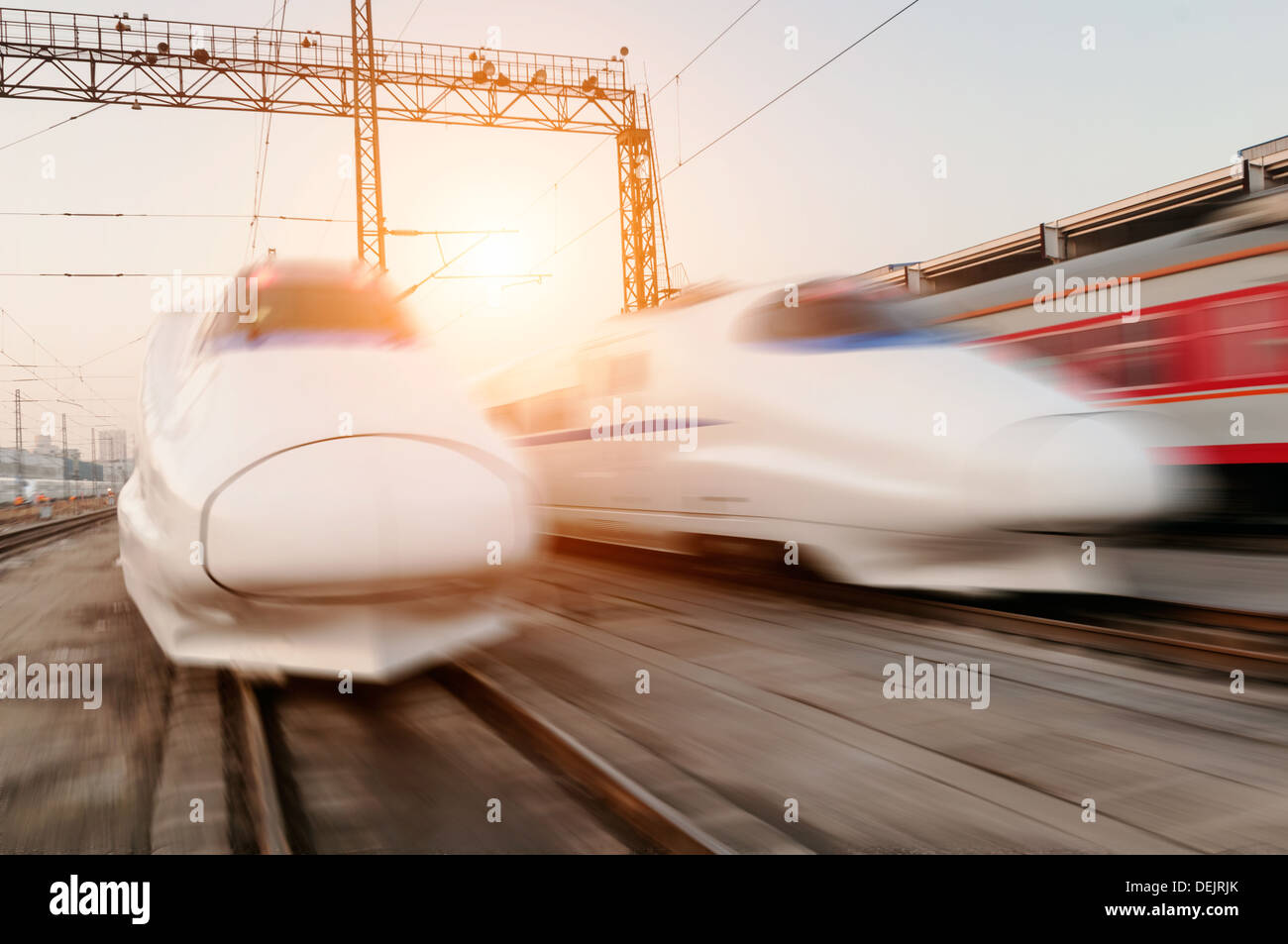 very high-speed train Stock Photo - Alamy