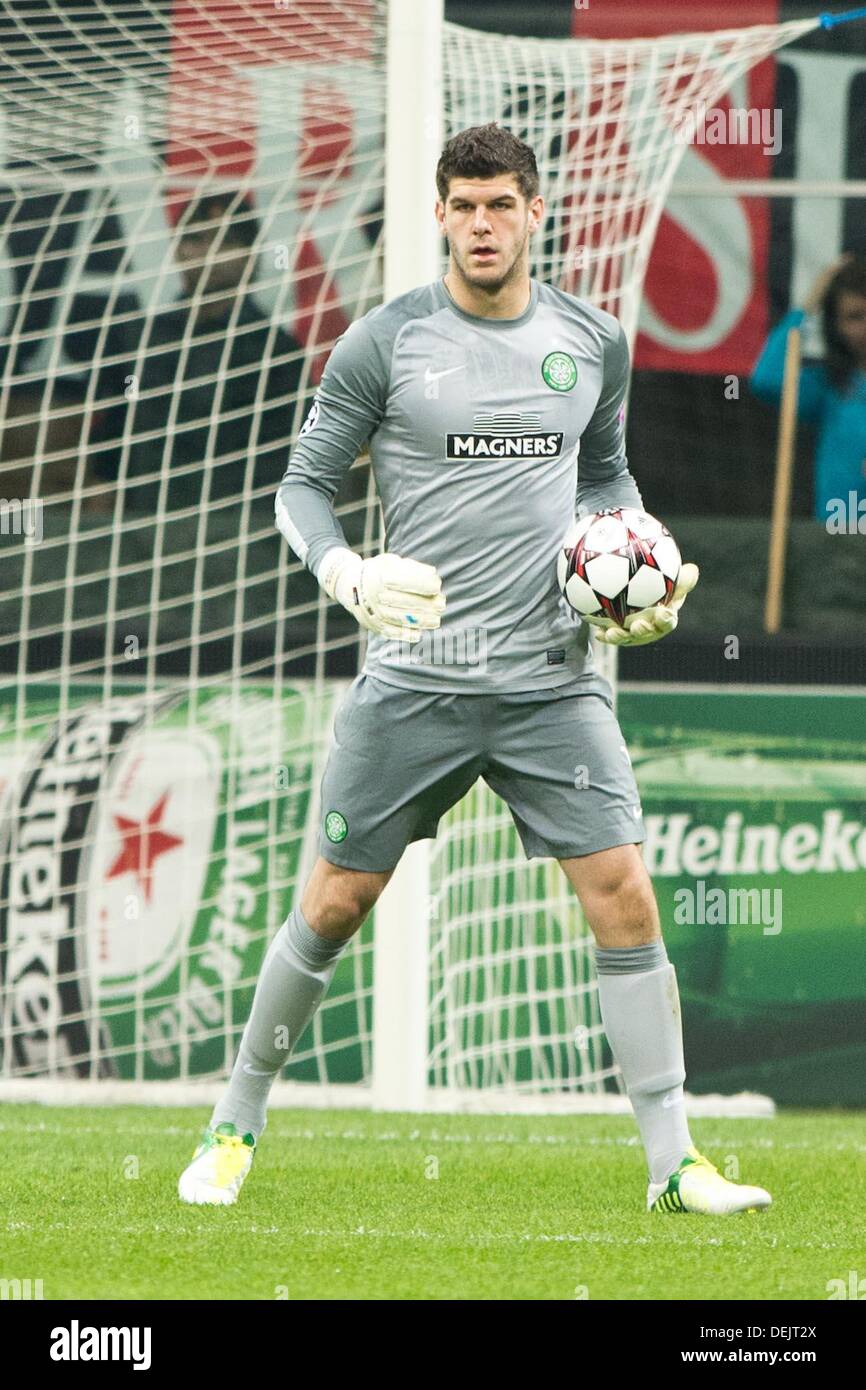 Fraser Forster (Celtic), SEPTEMBER 18, 2013 - Football / Soccer : UEFA ...