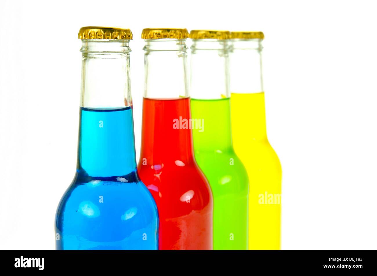 Alco Pop premix alcoholic drinks isolated against a white background ...