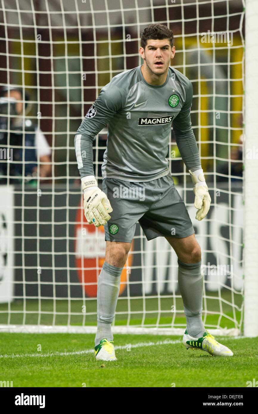 Milan, Italy. 18th Sep, 2013. Fraser Forster (Celtic) Football / Soccer ...