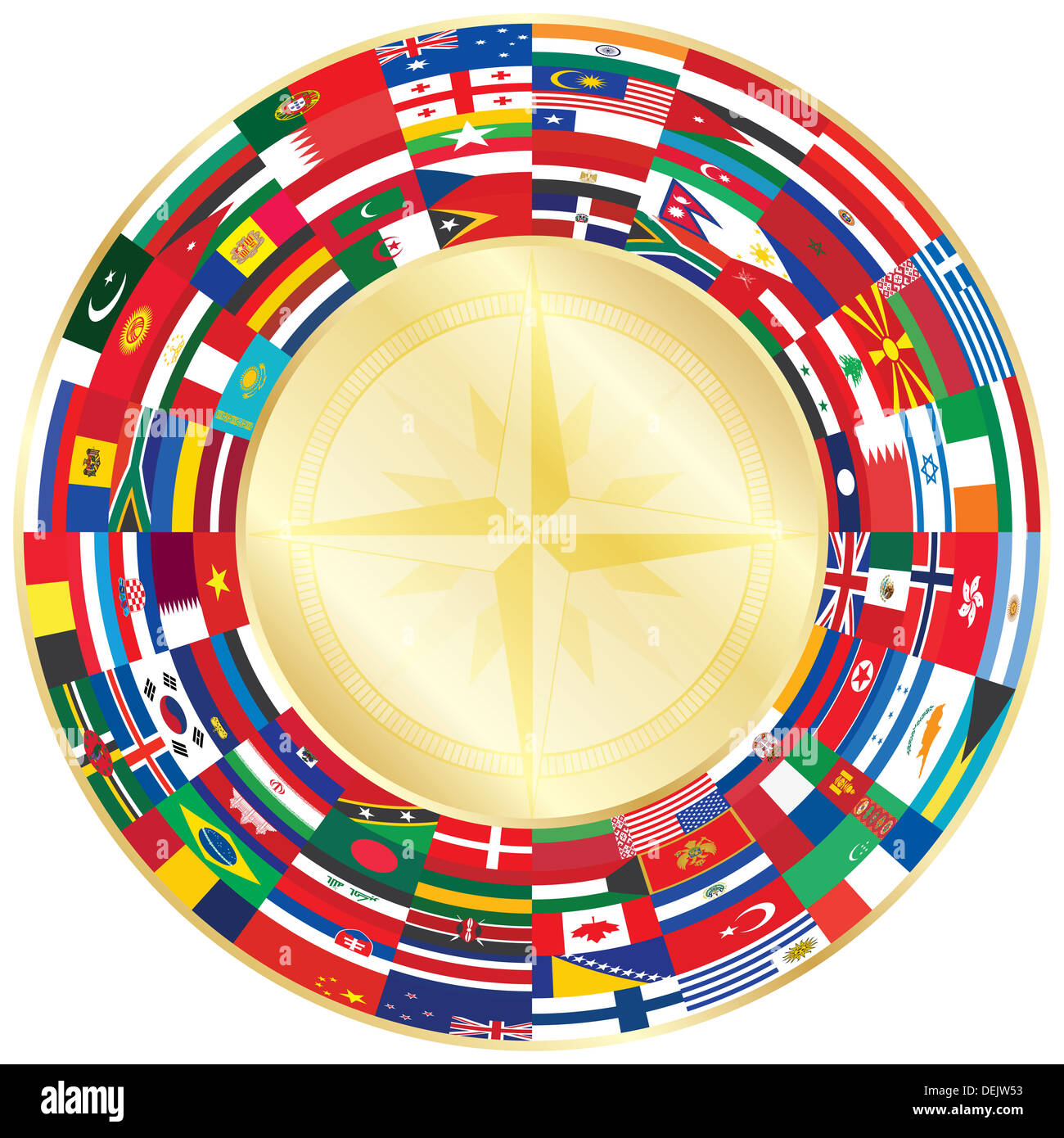 World flags circle hi-res stock photography and images - Alamy