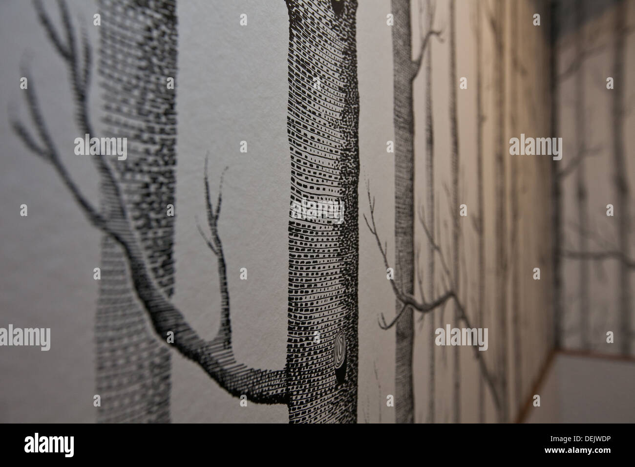 Forest print Wallpaper Stock Photo - Alamy