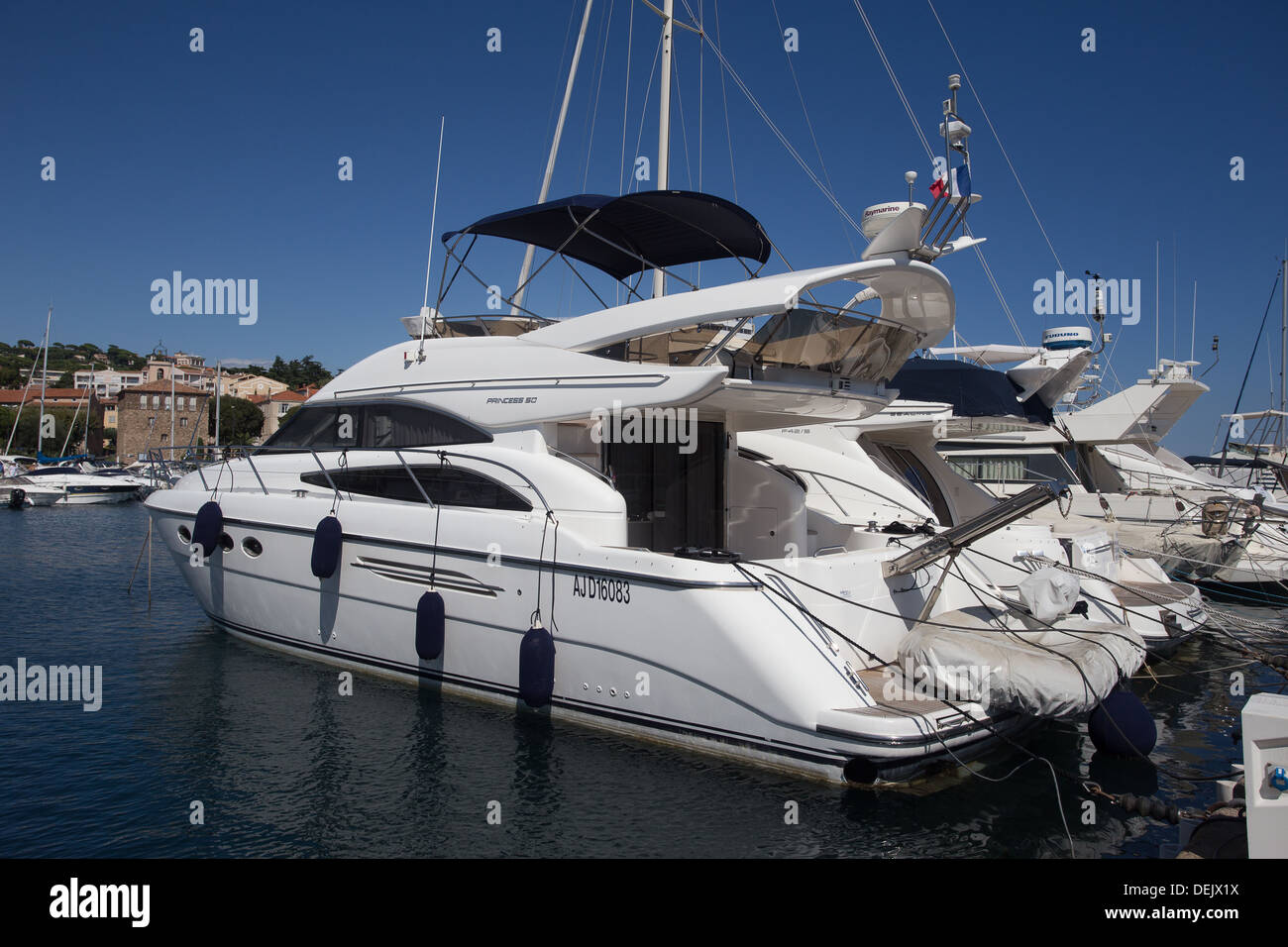 Saint Maxime Harbour Harbor Provence Alpes Cote d'Azur France Europe ...