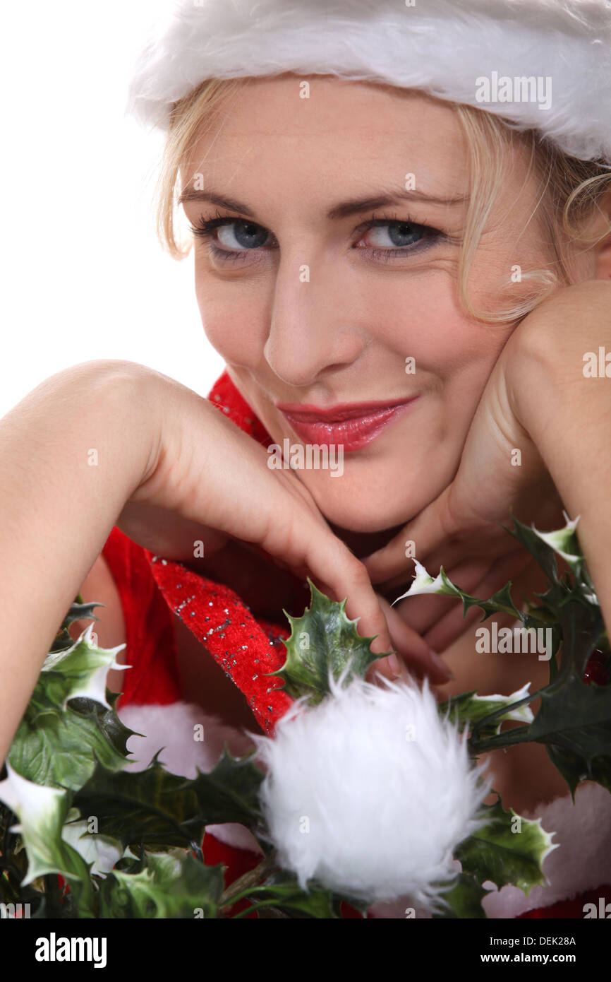 Mrs claus hat hi-res stock photography and images - Alamy