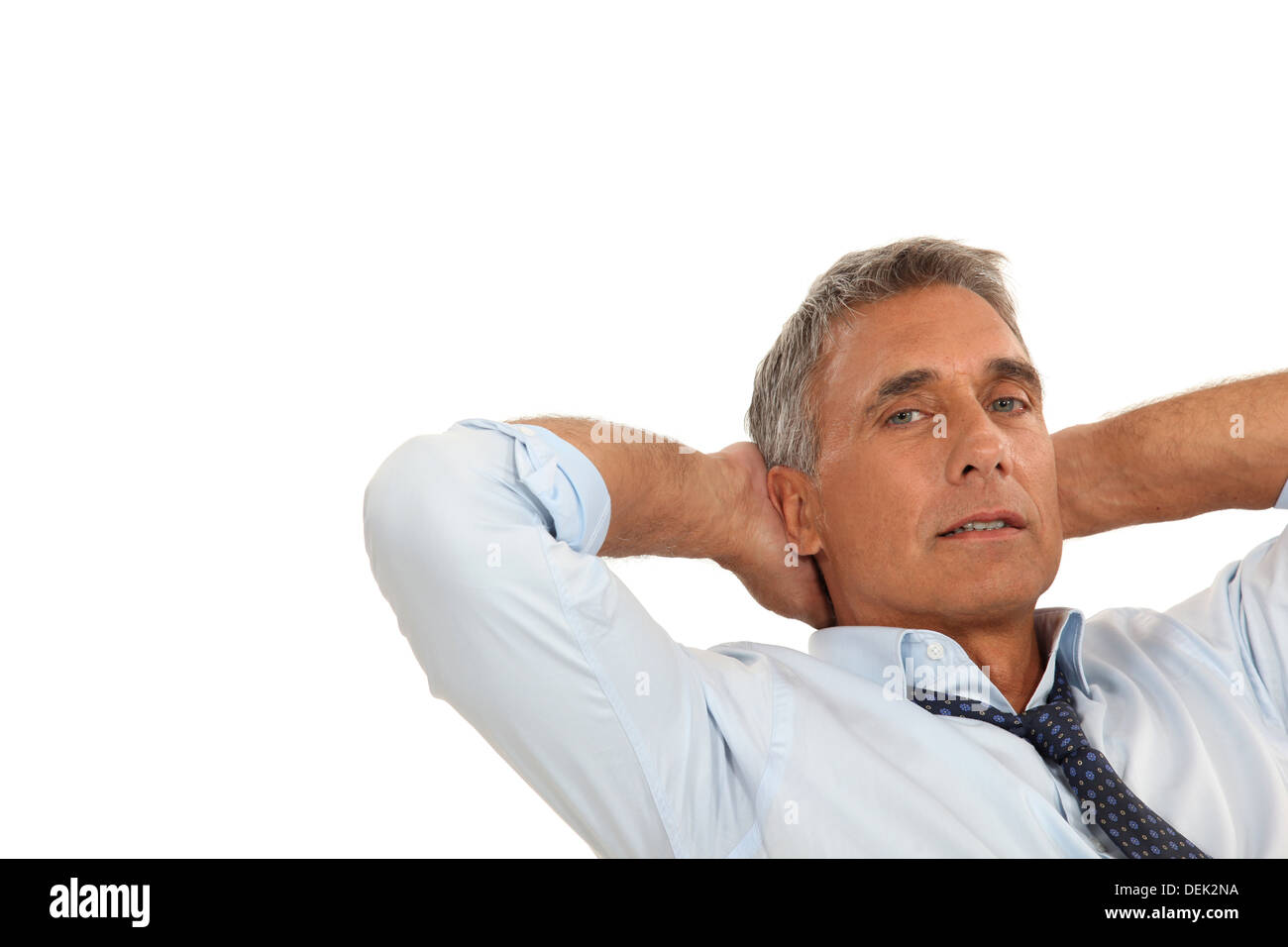 Man relaxing chair studio hi-res stock photography and images - Alamy