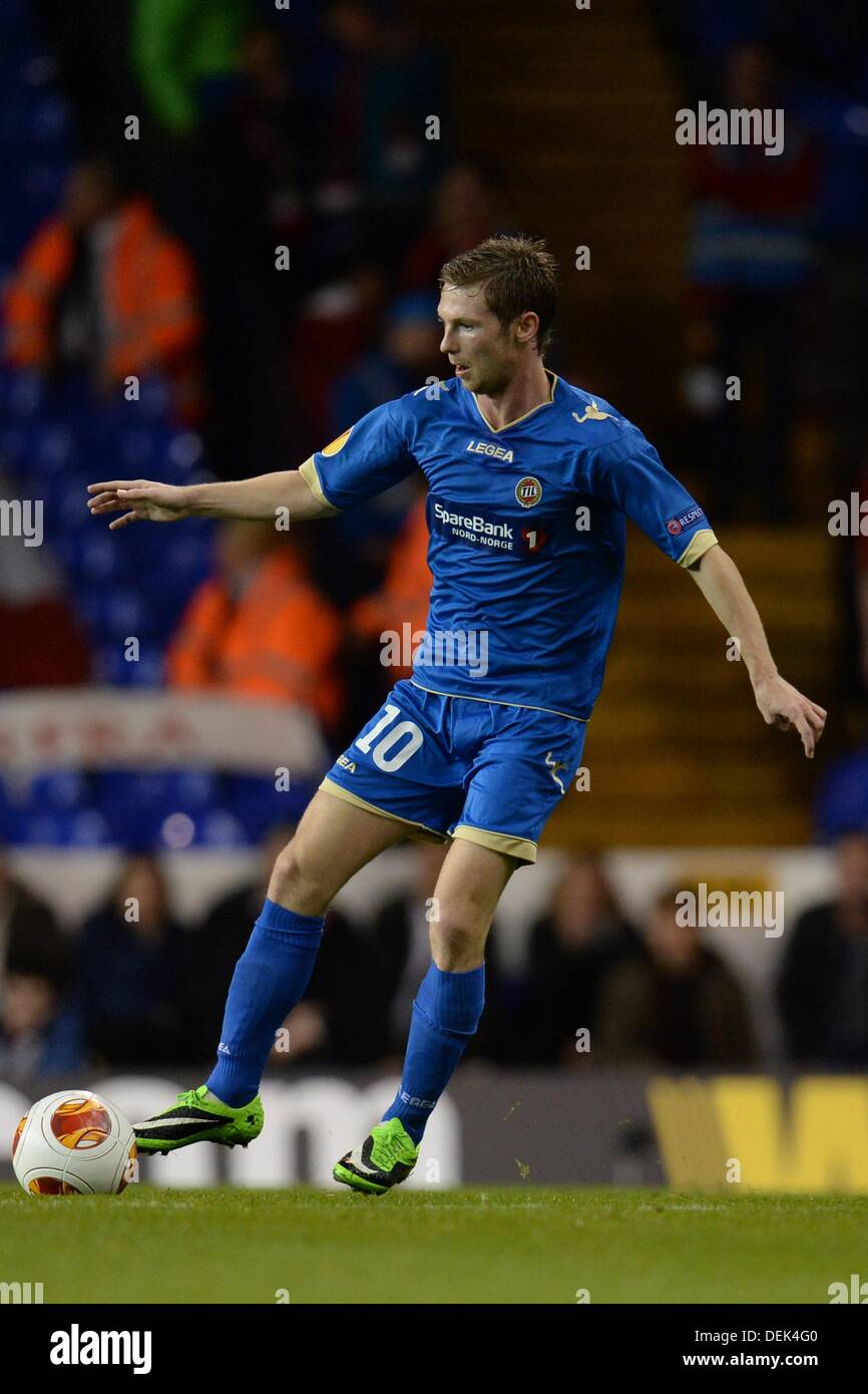 LONDON, ENGLAND - September 19: Tromso's Thomas Drage during the UEFA ...