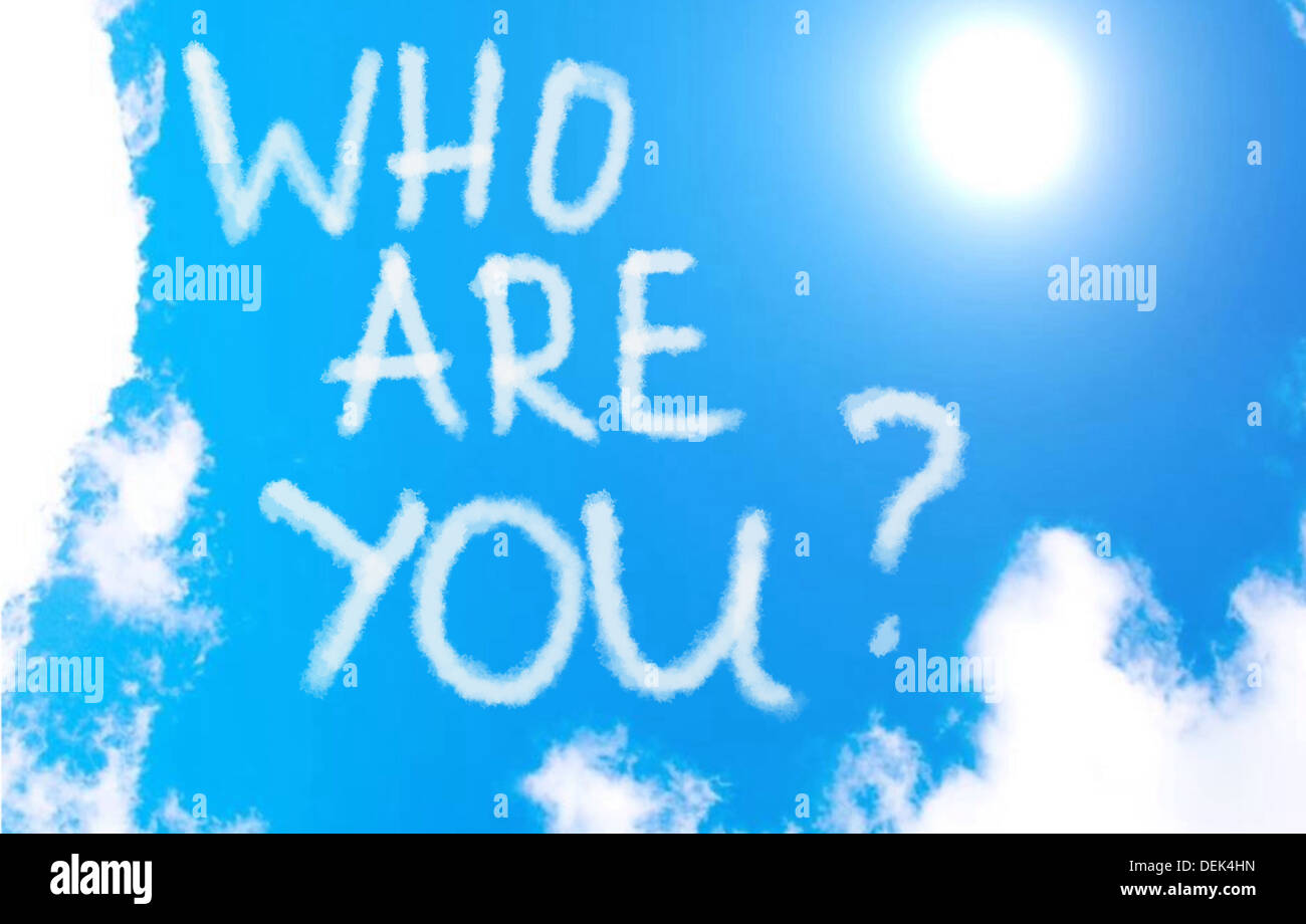 Who are you Stock Photo - Alamy