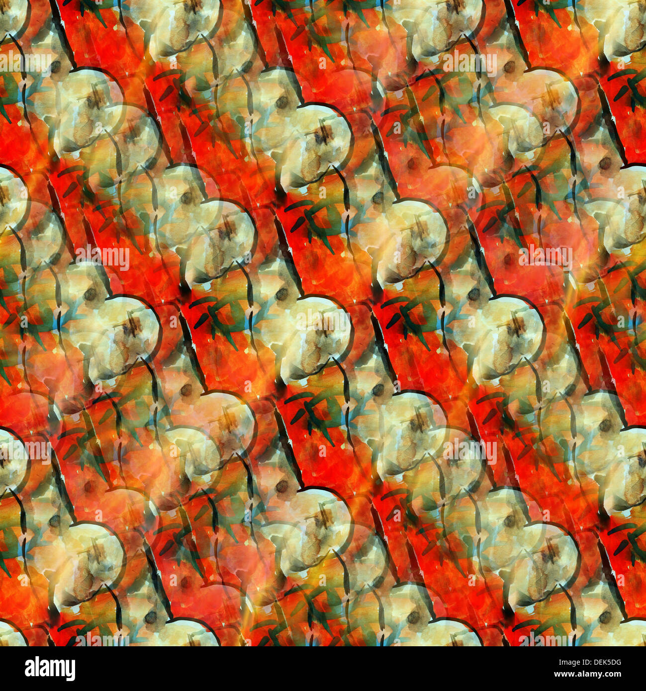 sunlight art picture watercolor seamless red black cubism background ...