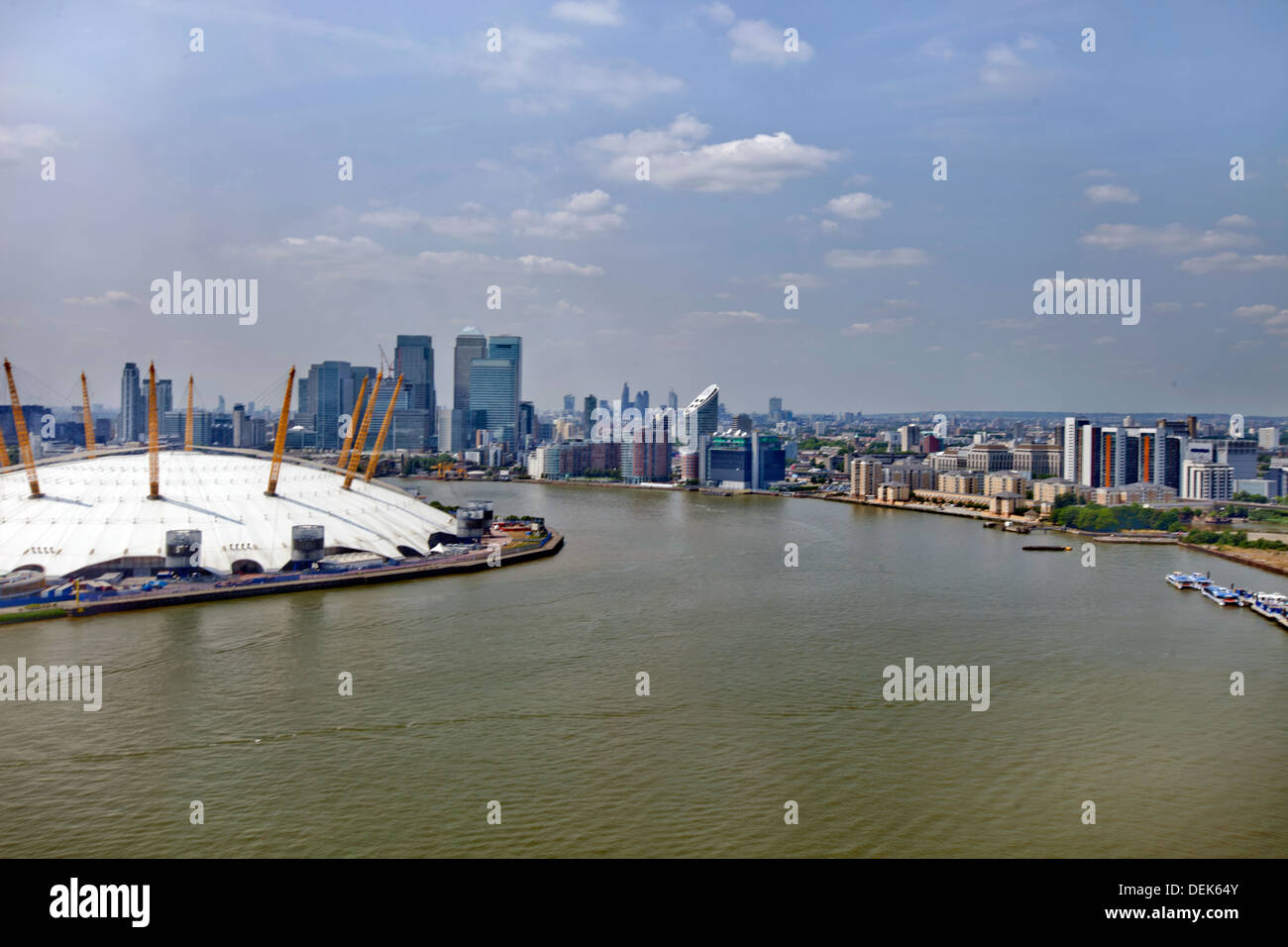 UK, England, London, 02 Arena Canary Wharf Skyline Stock Photo - Alamy