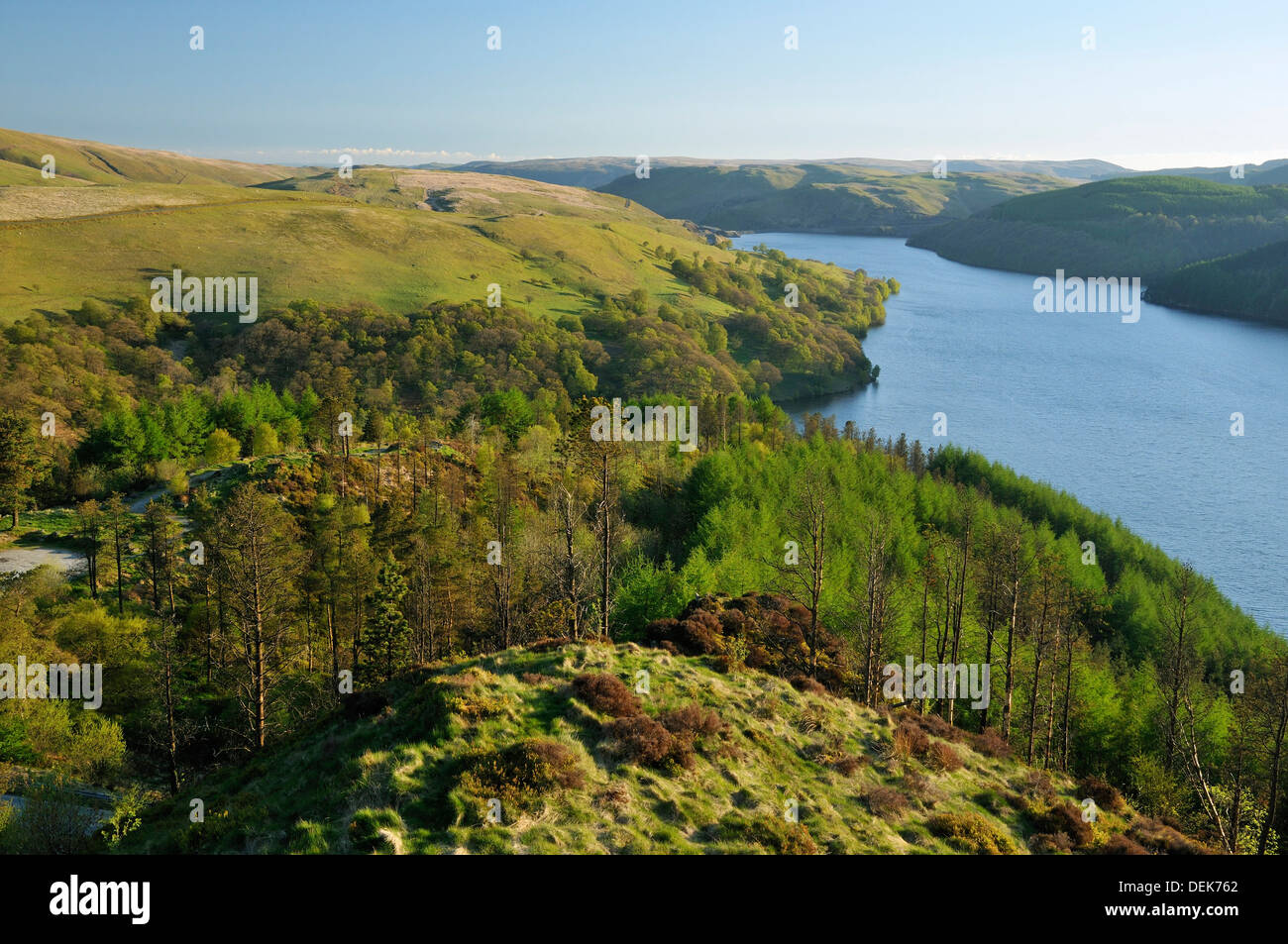 Llyn Brianne reservoir, Cambrian Mountains, central Wales Stock Photo ...