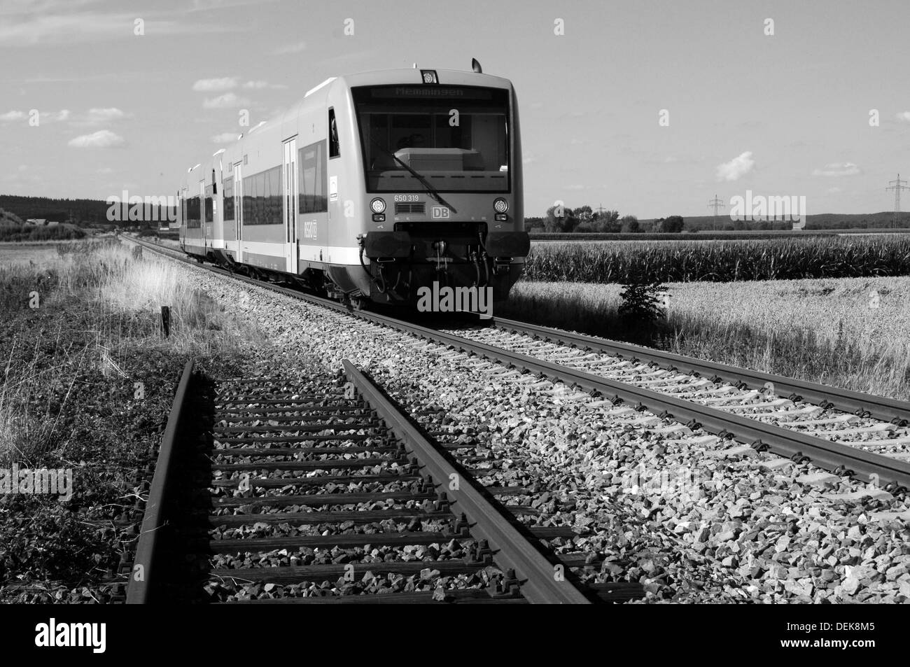 Regional train of deutsche bahn Black and White Stock Photos & Images ...