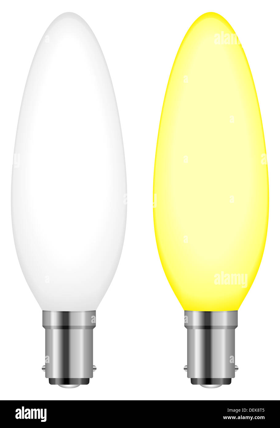 Light bulb on a white background. Vector illustration Stock Photo - Alamy