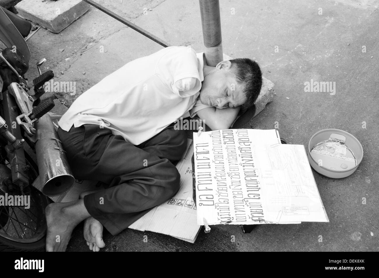 Poor man Black and White Stock Photos & Images - Alamy