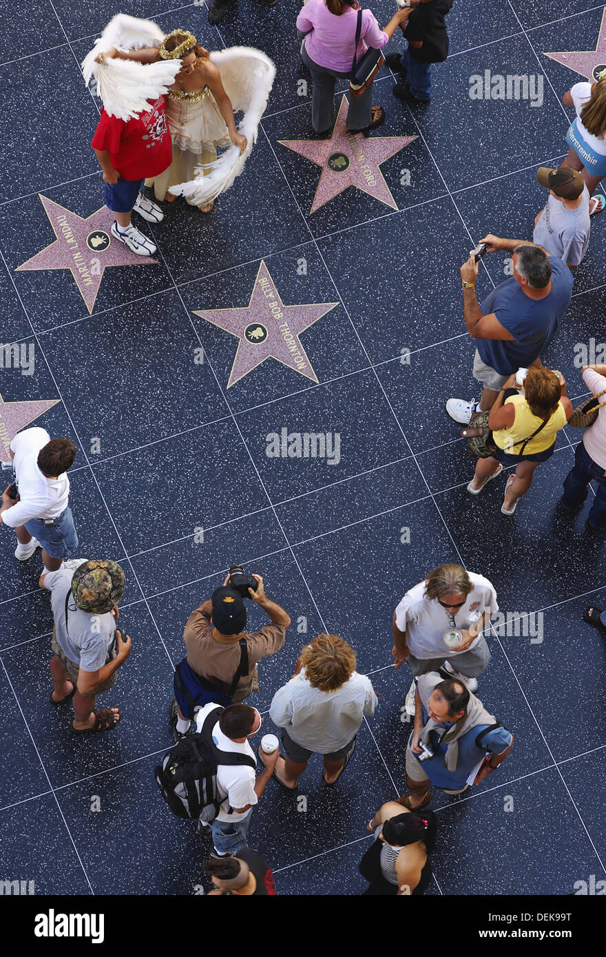 Hollywood star walk of fame above hi-res stock photography and images ...