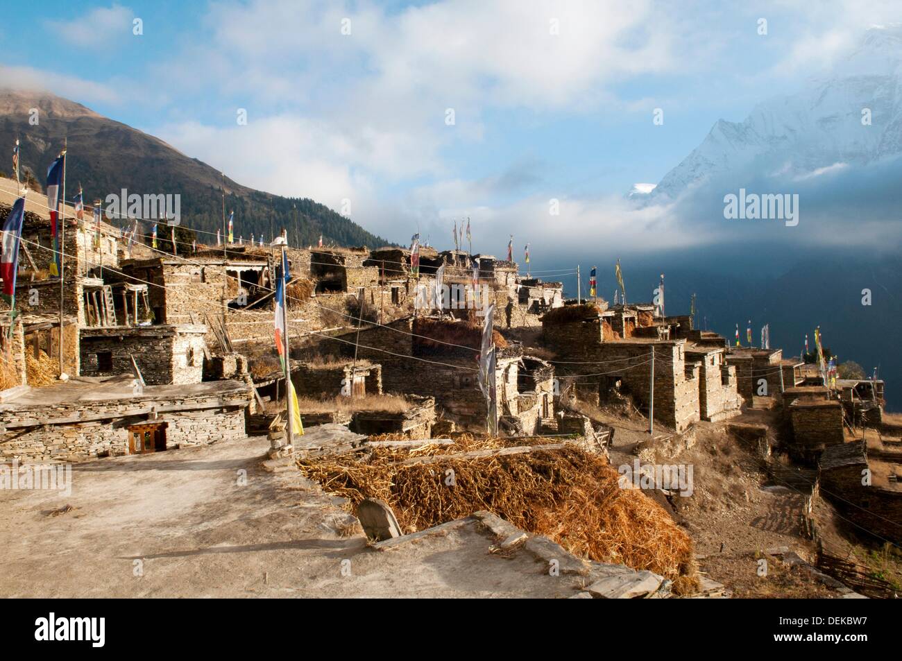 Traditional Nepalese Stone House Himalayan High Resolution Stock ...
