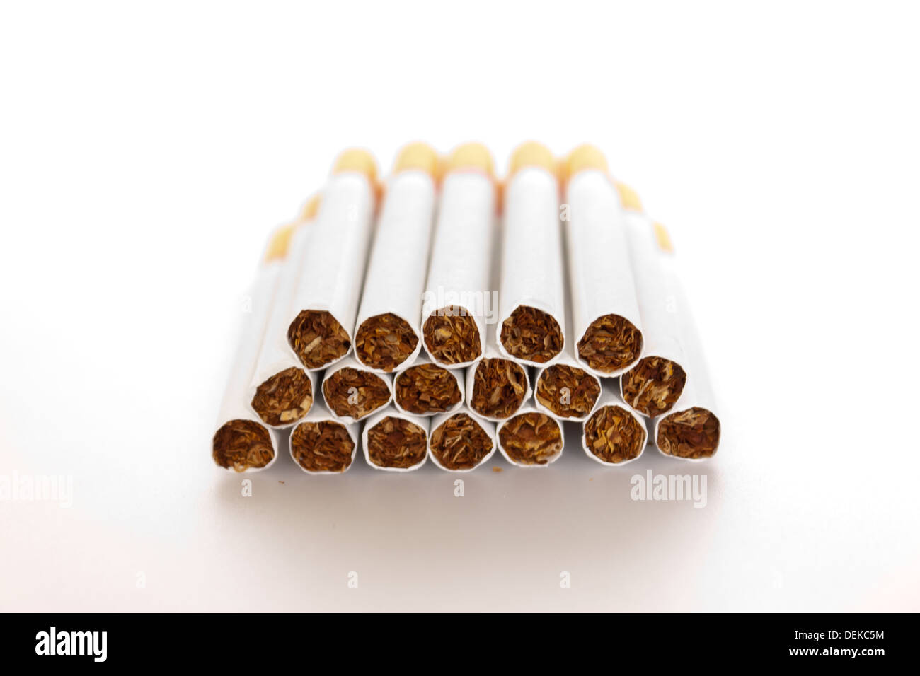 cigarettes on white paper Stock Photo - Alamy