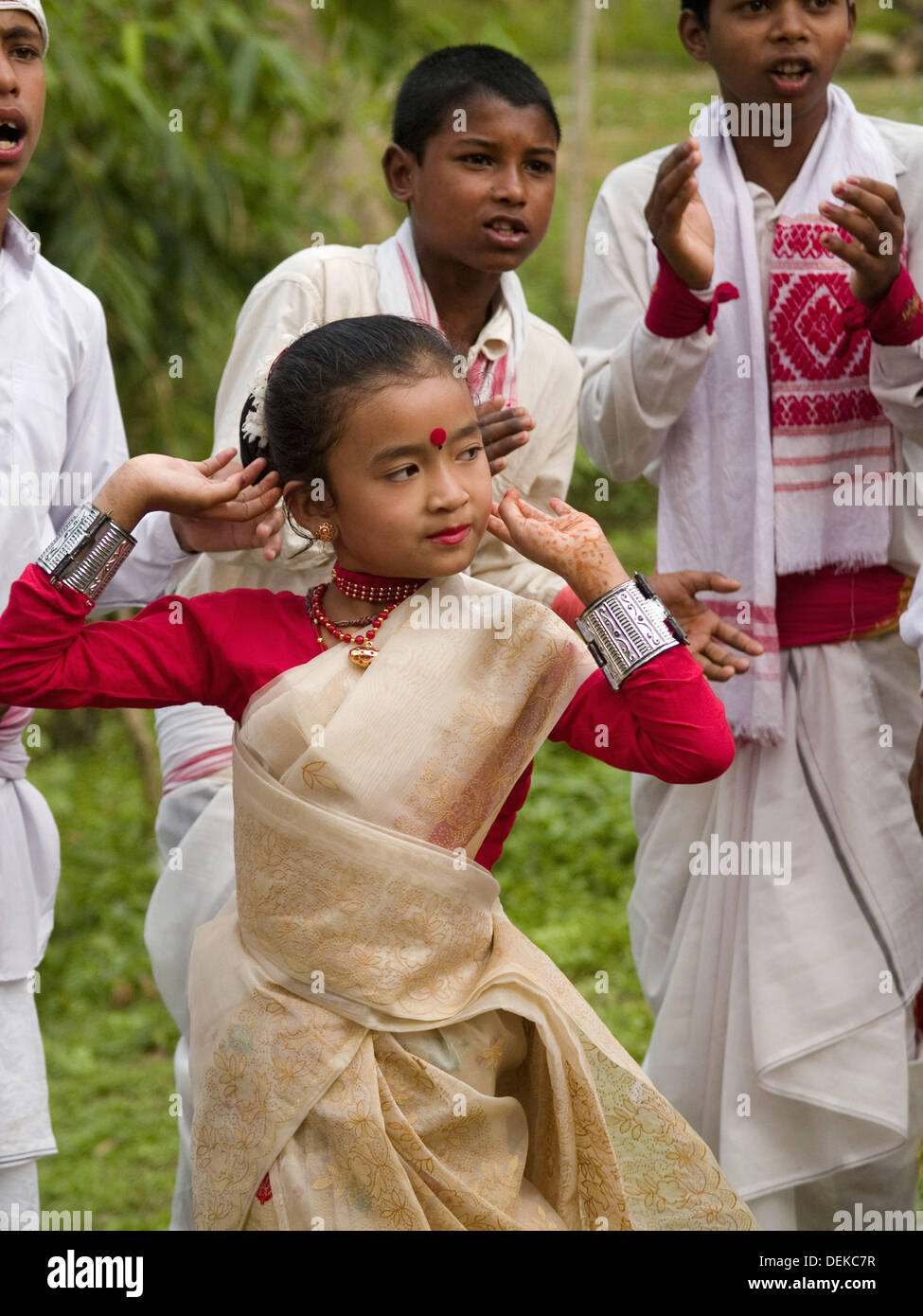 Bihu Dance Costume For Kids