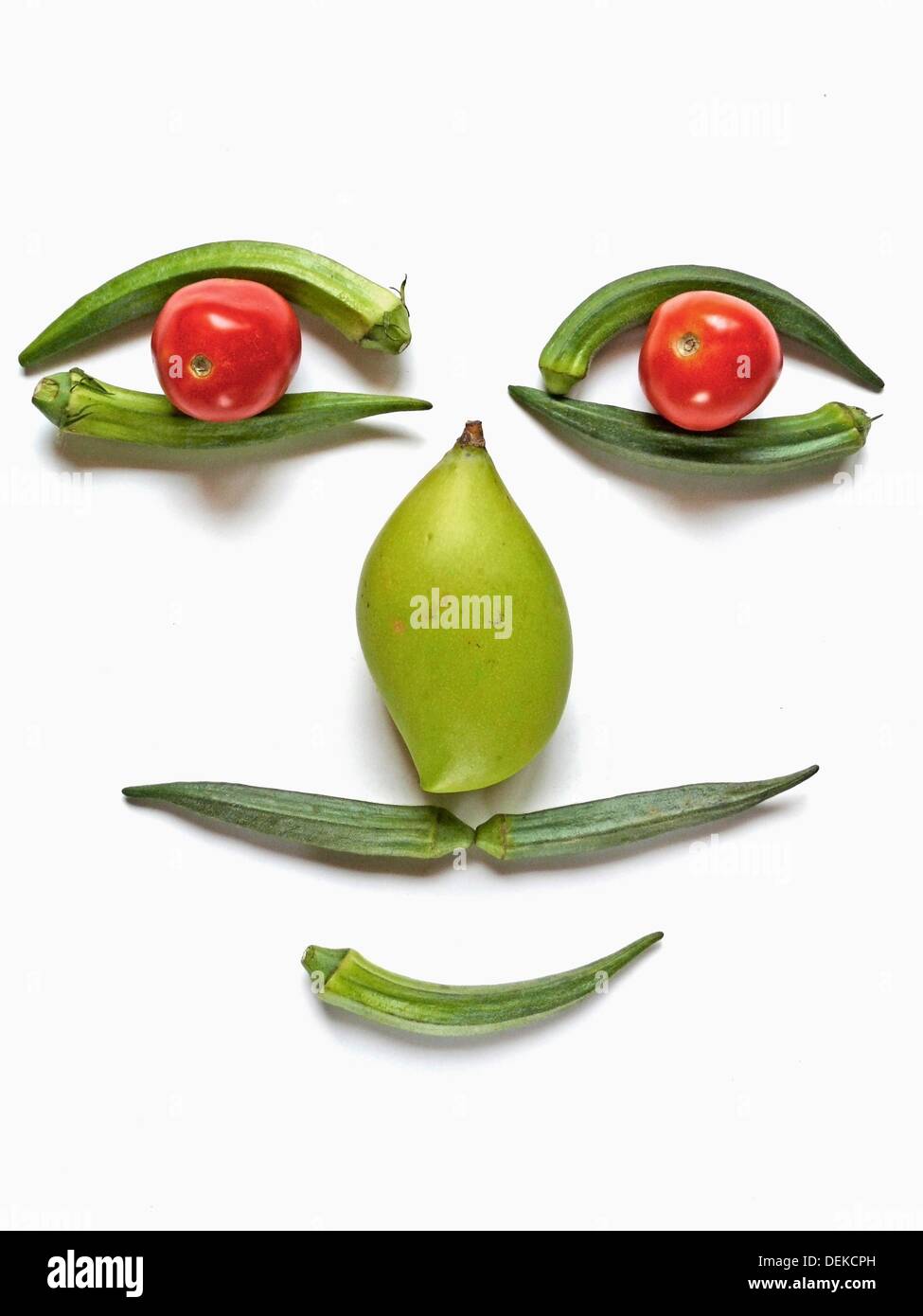 Human face fruit vegetables Cut Out Stock Images & Pictures - Alamy