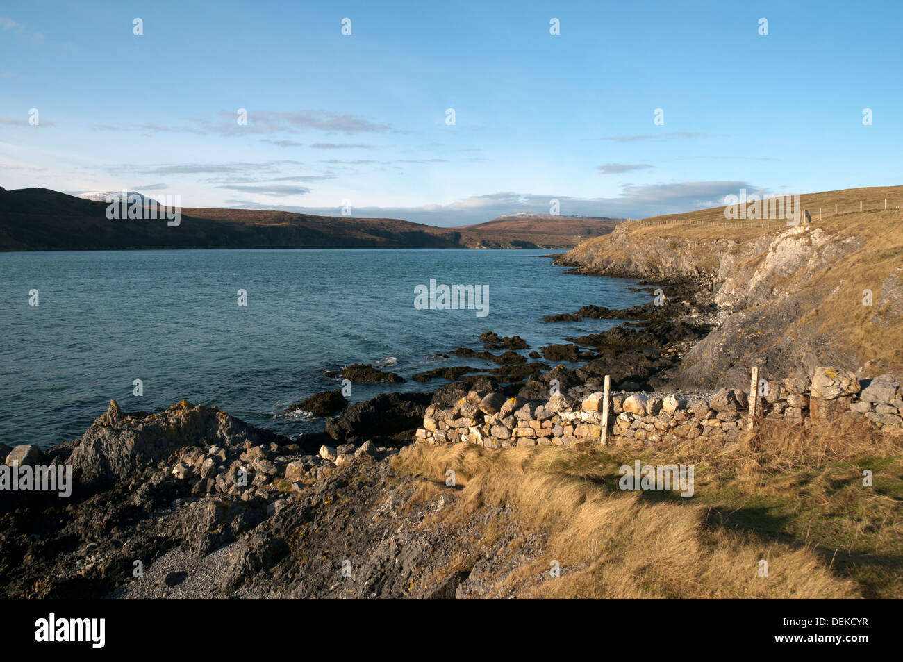 The Kyle of Durness from the coastal path near Keoldale, near Durness ...