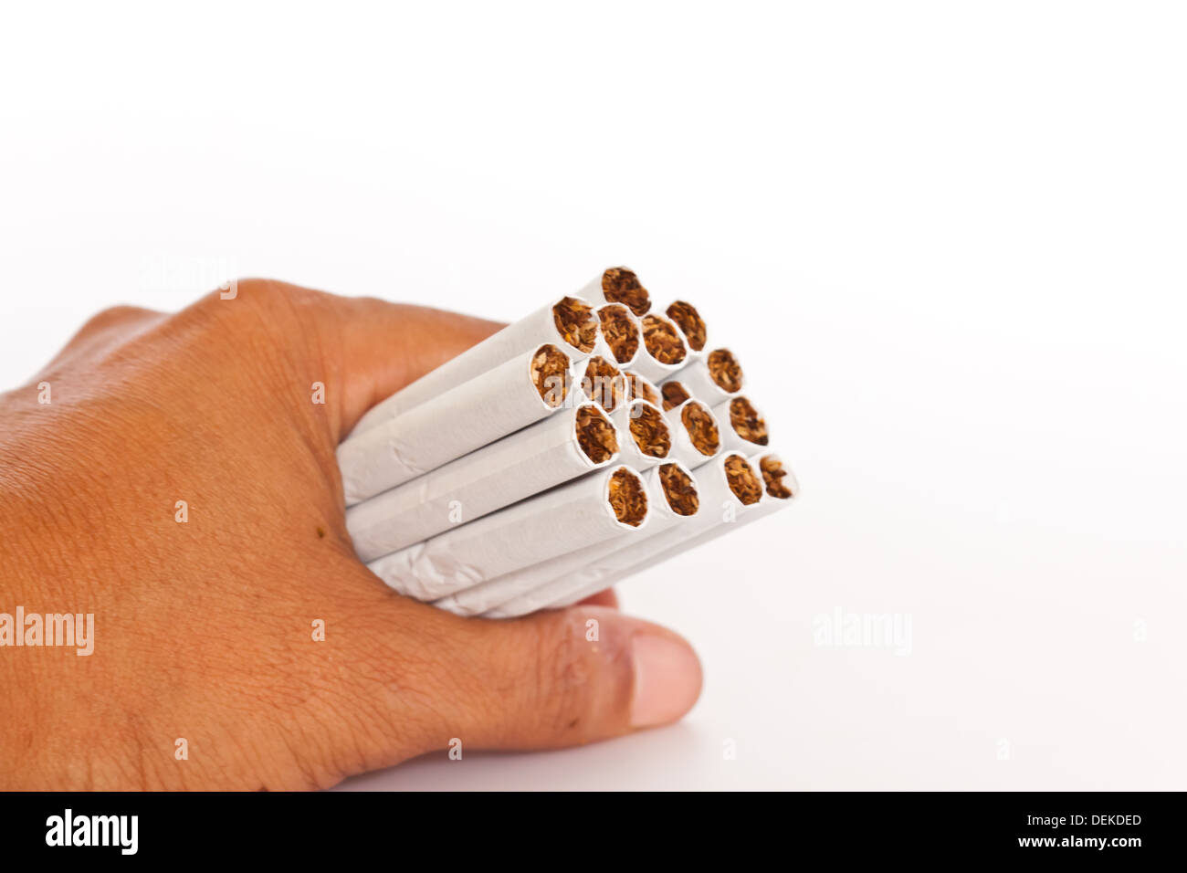 cigarettes in hand Stock Photo - Alamy