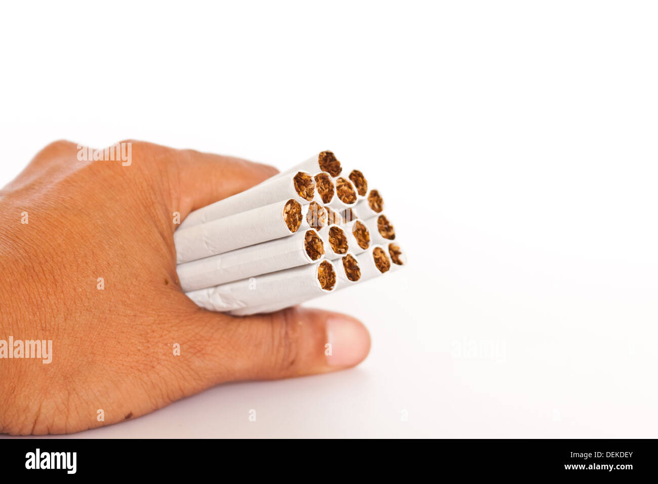 cigarettes in hand Stock Photo - Alamy