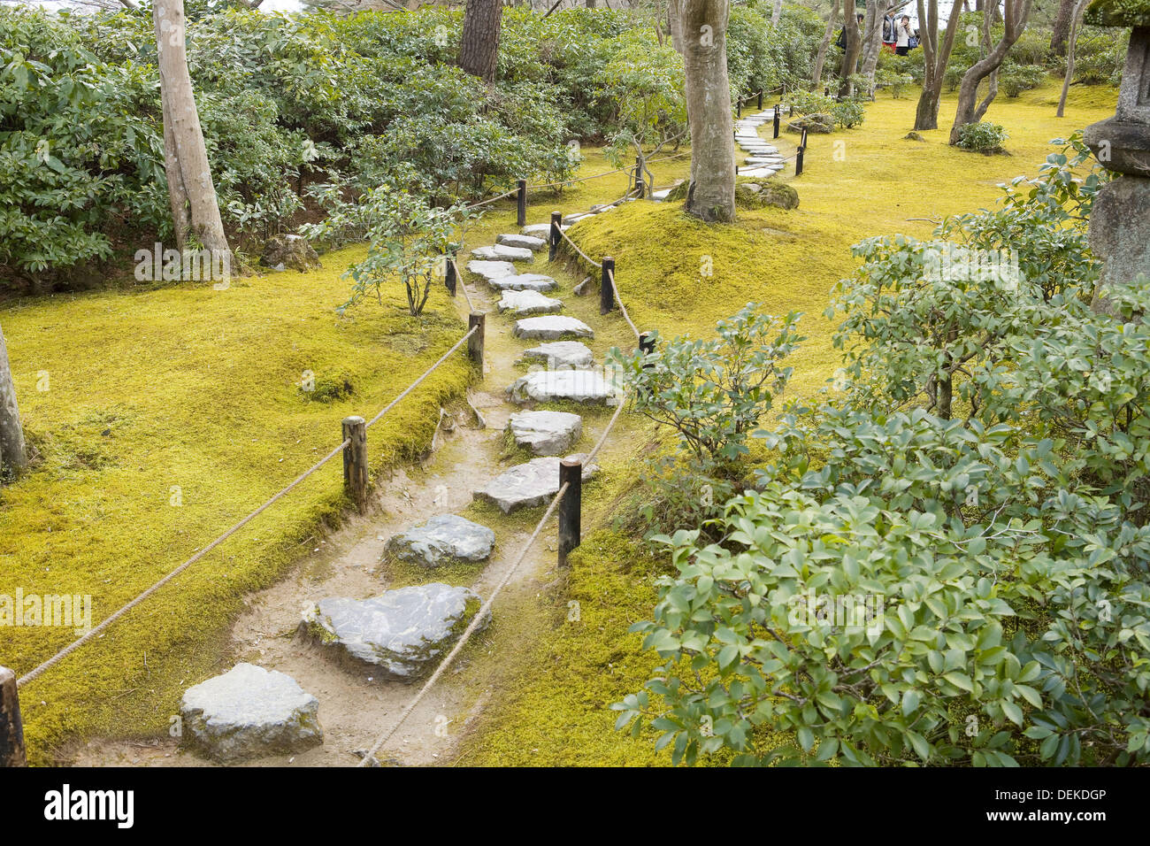 Rock path to the Ginkakuji Temple built in 1400 for the shogun Ashikaga ...