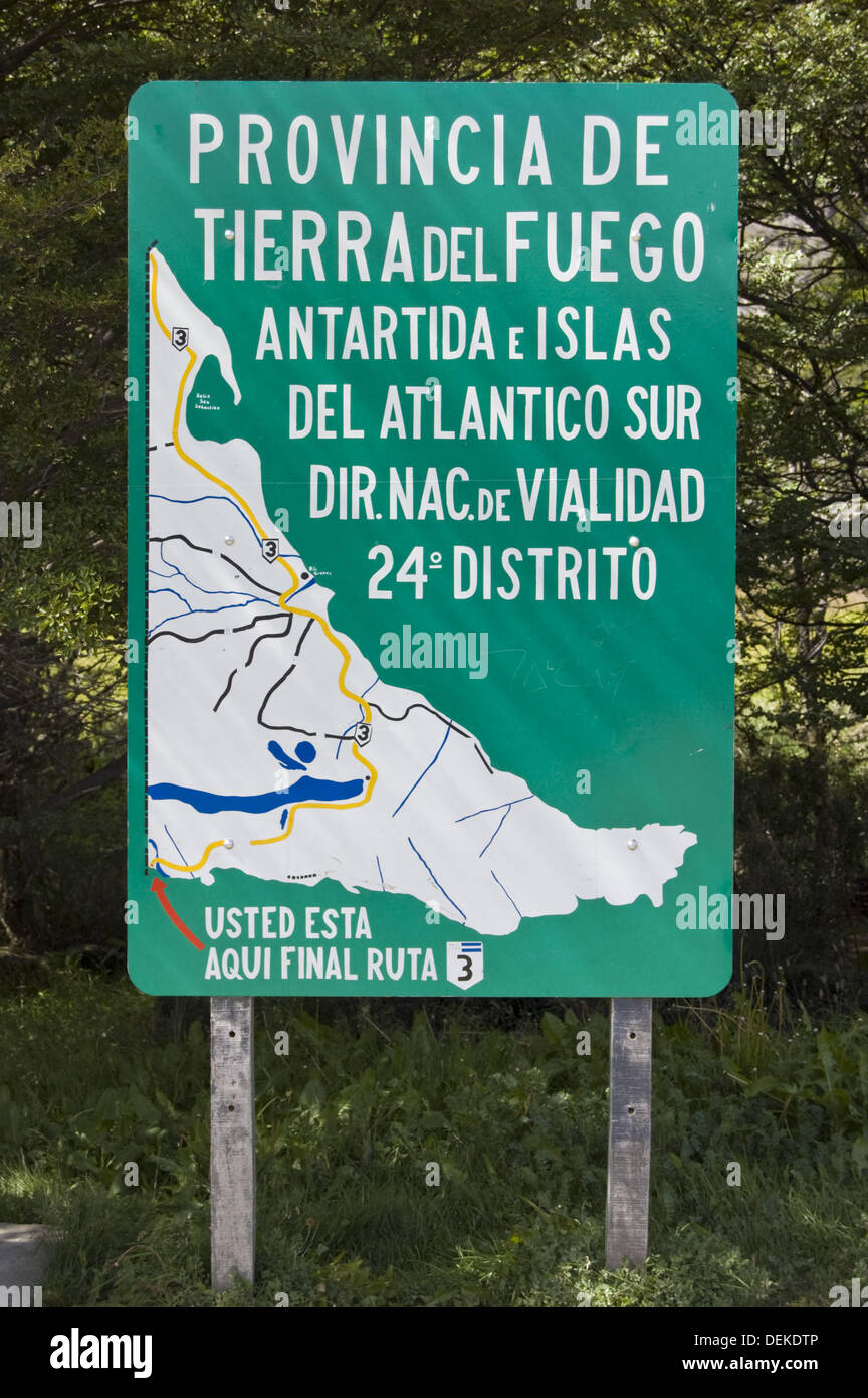 Argentina road sign hi-res stock photography and images - Alamy