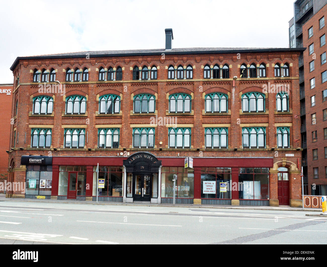 Albion Wharf on Albion Street in Manchester UK Stock Photo - Alamy