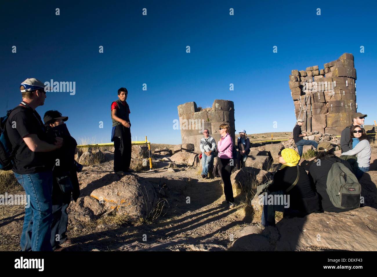 Sillustani pre inca cemetery hi-res stock photography and images - Alamy