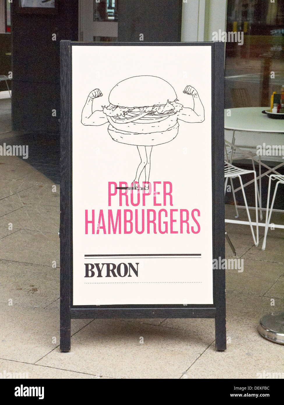 Byron proper hamburger store in Manchester UK Stock Photo - Alamy