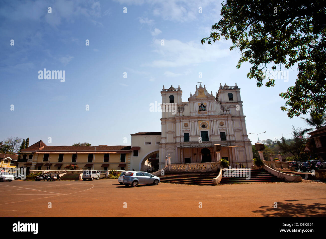 Facade of a church, Church of the Holy Spirit, Majorda, South Goa, Goa ...