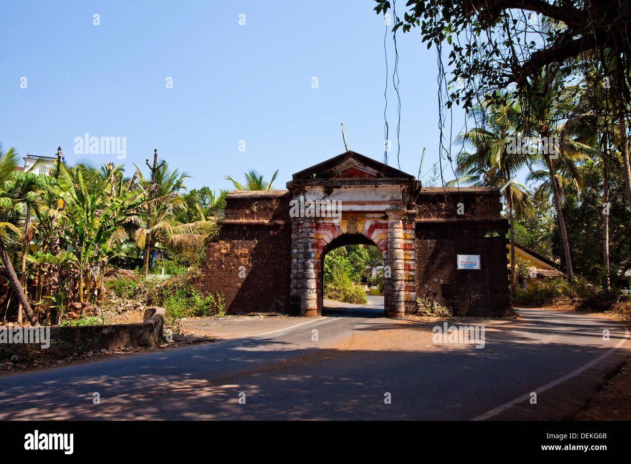Entrance gate of a church, Rachol Seminary and Church, Rachol, Margao ...