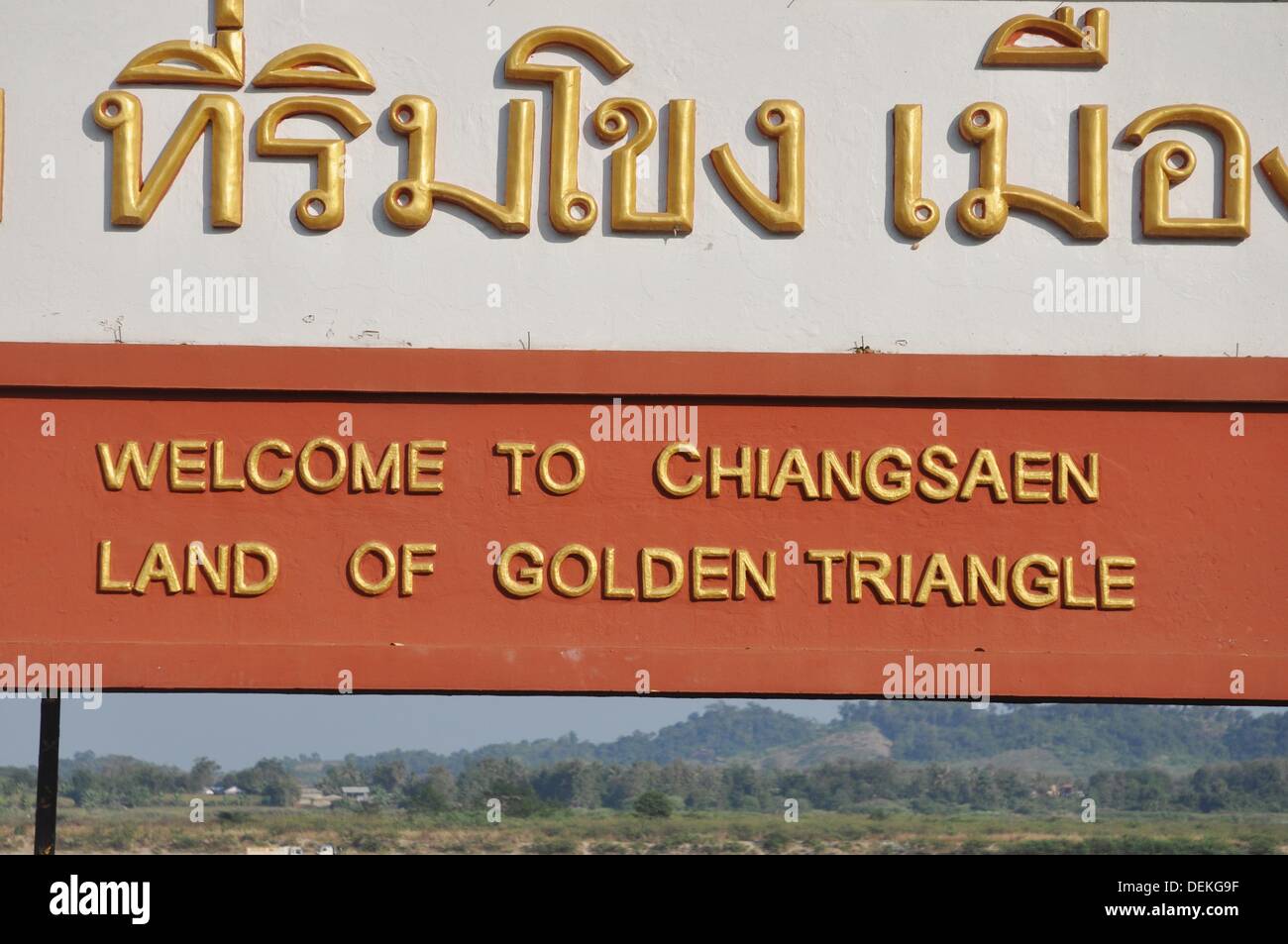 Golden Triangle Sign Thailand High Resolution Stock Photography and ...
