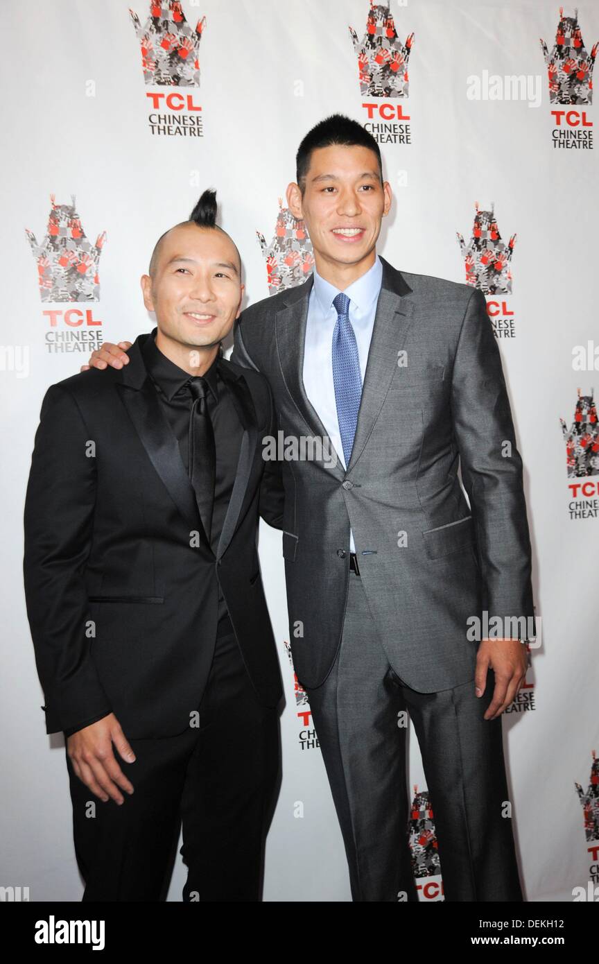 Los Angeles, CA. 19th Sep, 2013. Evan Jackson Leong, Jeremy Lin at ...