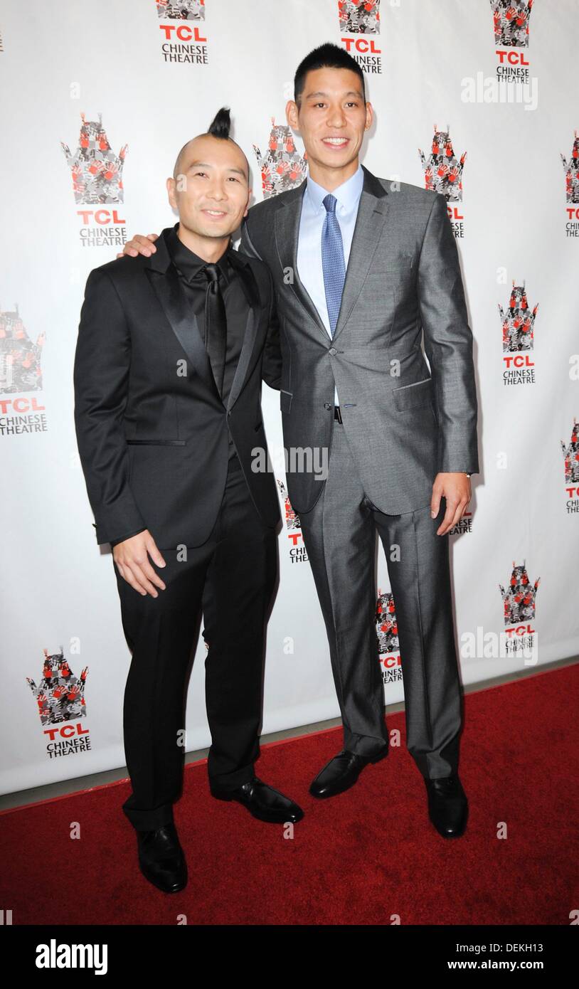 Los Angeles, CA. 19th Sep, 2013. Evan Jackson Leong, Jeremy Lin at ...