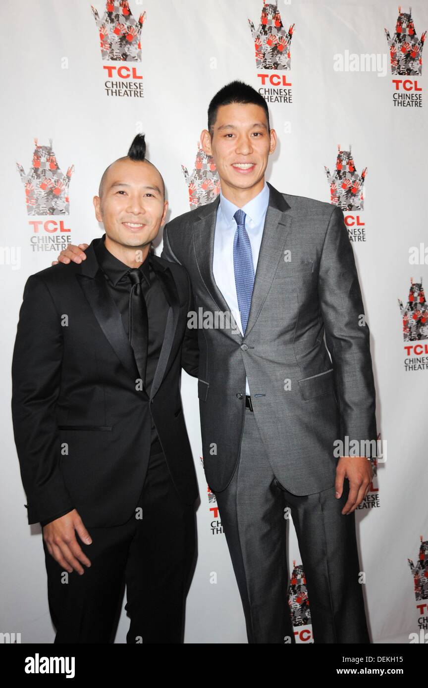 Los Angeles, CA. 19th Sep, 2013. Evan Jackson Leong, Jeremy Lin at ...