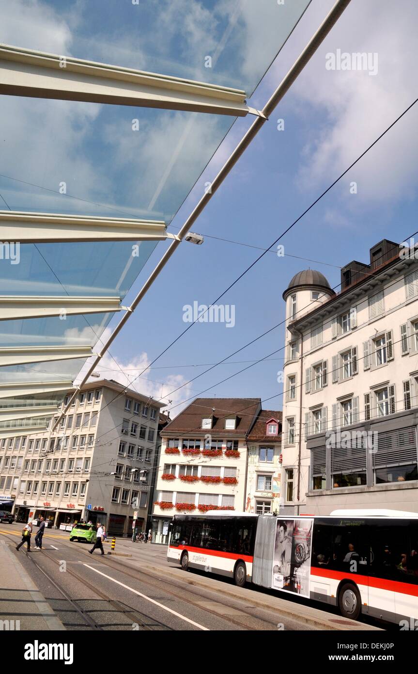 Switzerland bus stop hi-res stock photography and images - Alamy