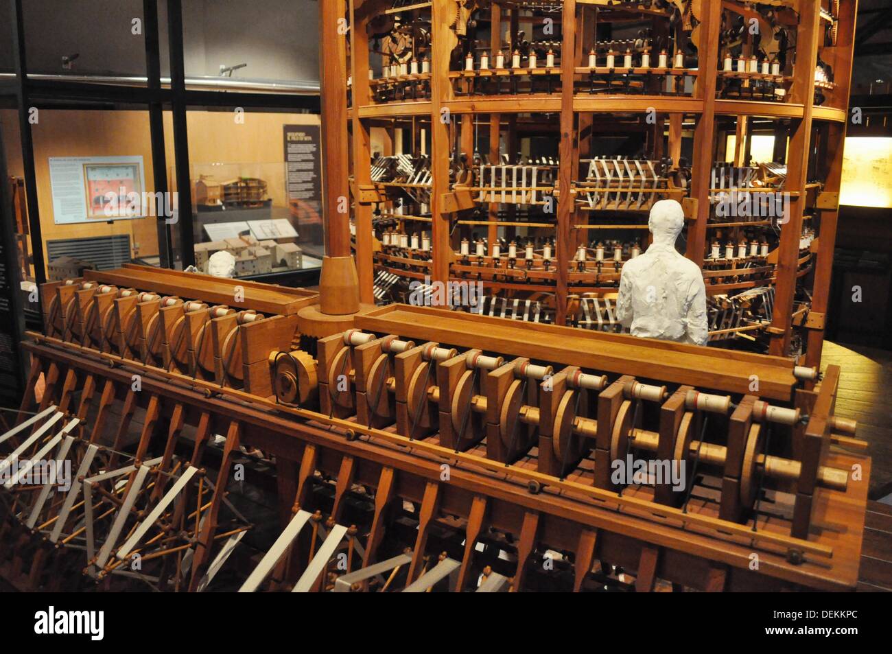 Old machine spinning silk at hi-res stock photography and images - Alamy