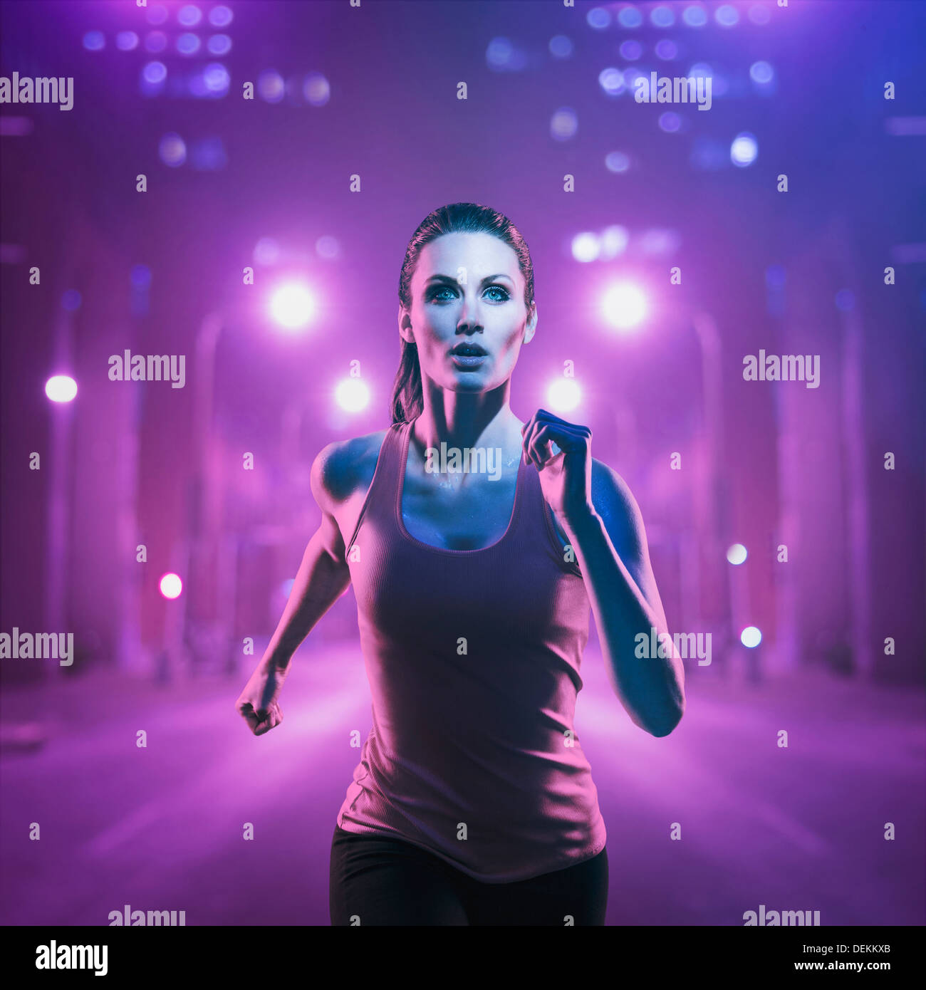 Running woman. Female Runner Jogging in a Park Stock Photo - Alamy