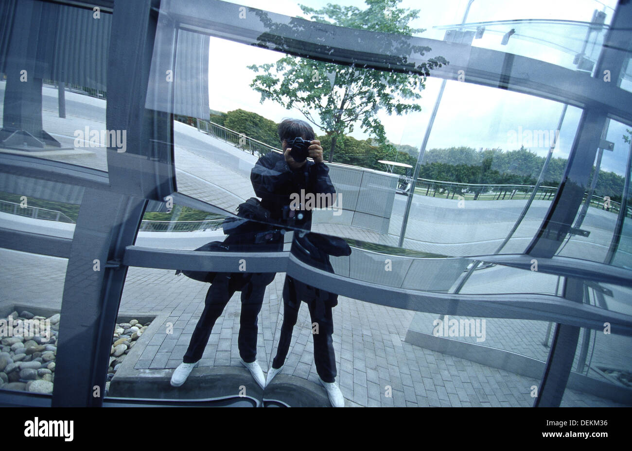 Distorted reflection human mirror hi-res stock photography and images ...